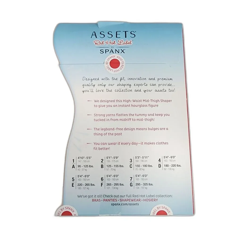 Assets By Spanx | Intimates & Sleepwear | New Assets Red Hot Label By ...